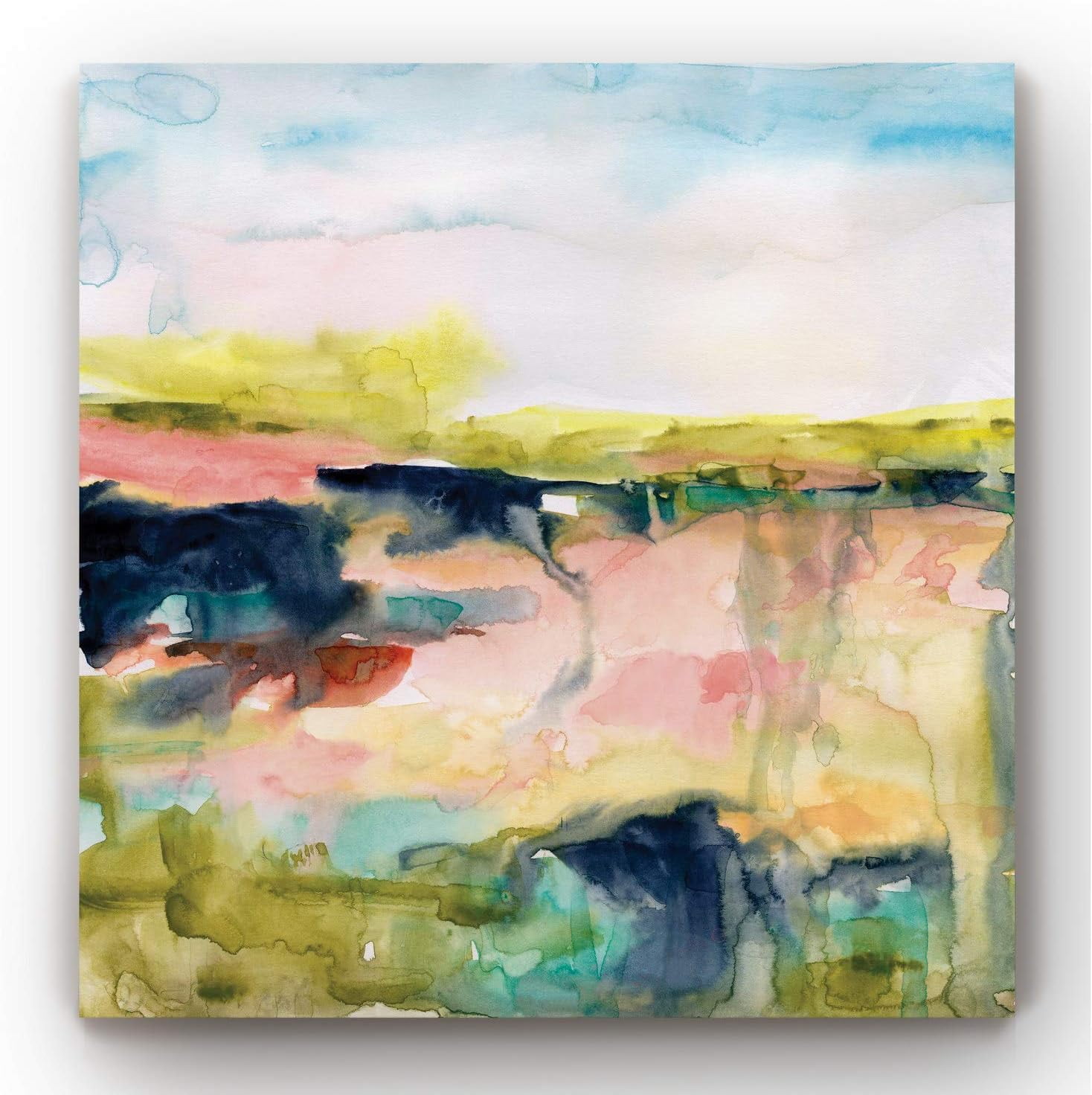 AatoeaX Canvas Prints for Living Room Decorations Green Blue Rustic ...