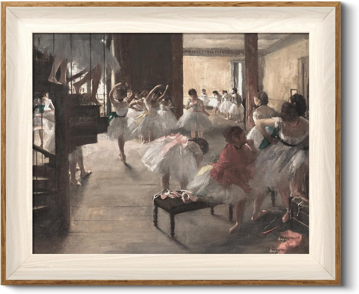 AatoeaX Canvas Wall Art The Dance Class Dark Toned Vintage Rustic Art ...