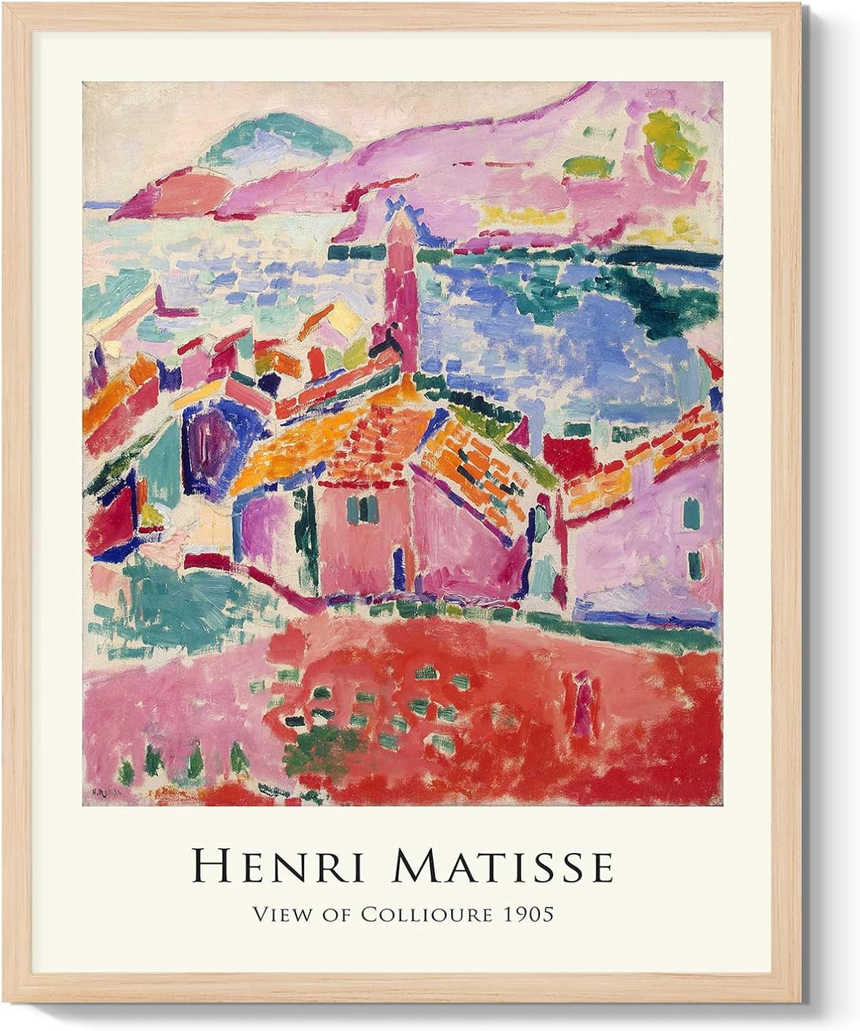 AatoeaX Canvas Wall Art Henri Matisse Poster - View of Collioure ...