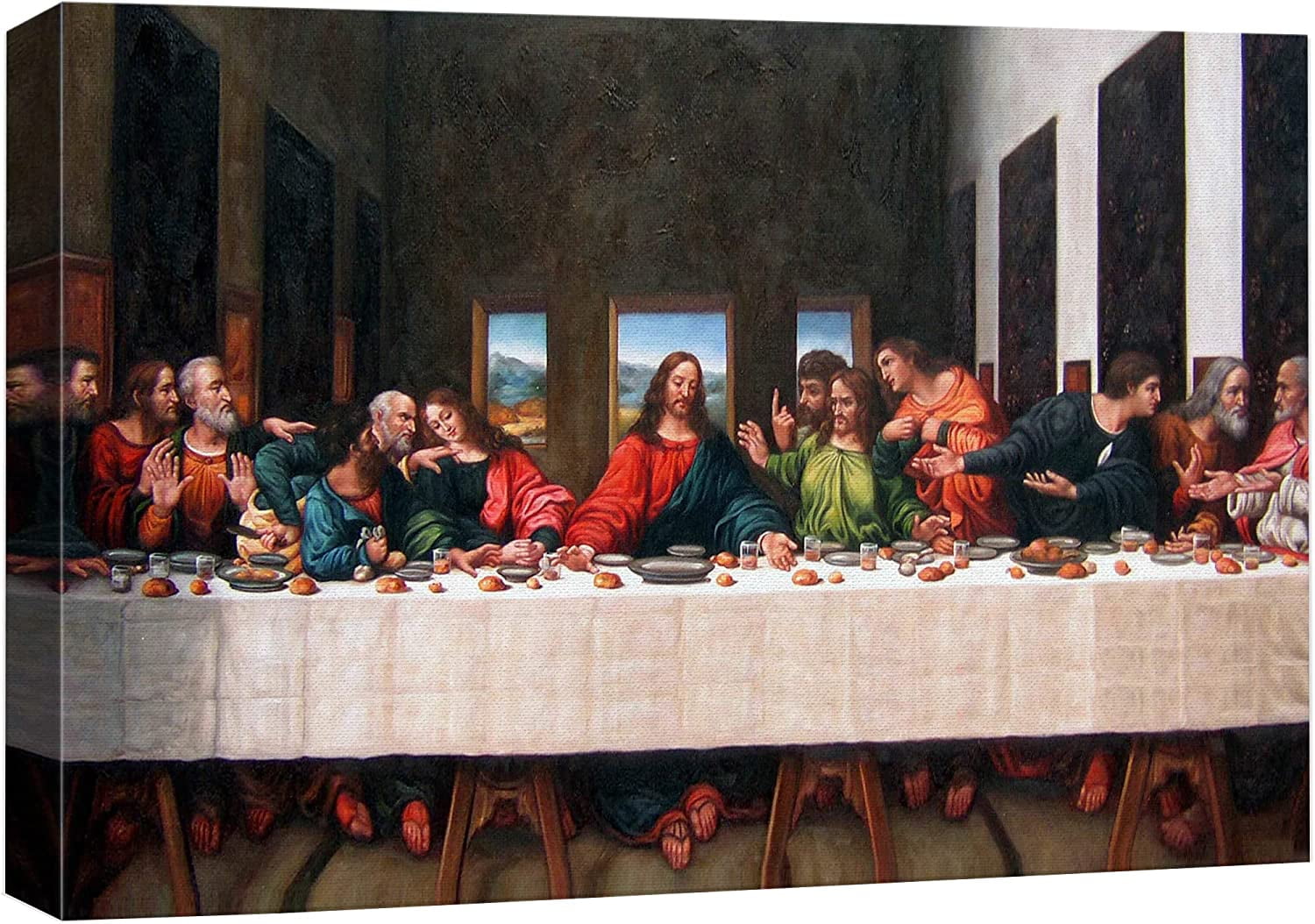 AatoeaX Canvas Wall Art Last Supper by Andrea Solari Modern Home Art ...