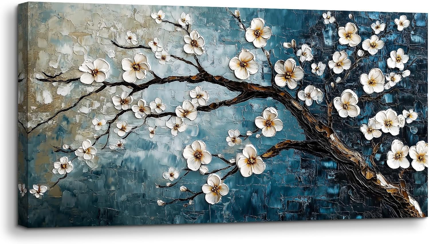 AatoeaX Canvas Wall Art, Plum Blossom Art Prints, Tree Branch Room ...
