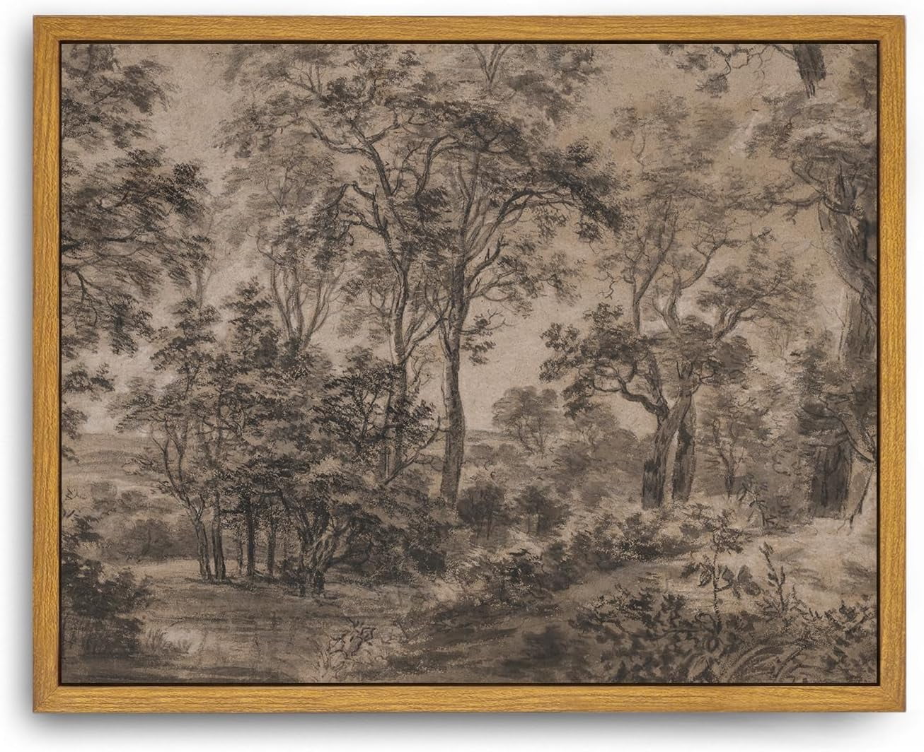 AatoeaX Canvas Wall Art Vintage Print Moody Wooded Landscape Paintings ...