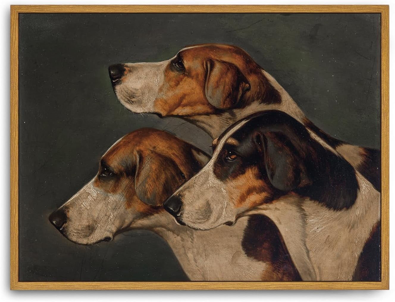 AatoeaX Canvas Wall Art Vintage Print Oil Paintings Three English ...