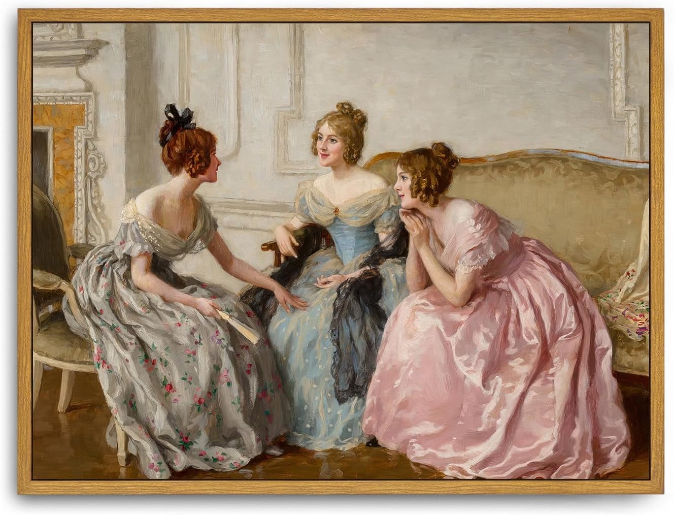 AatoeaX Canvas Wall Art Vintage Print Oil Paintings Victorian Women ...