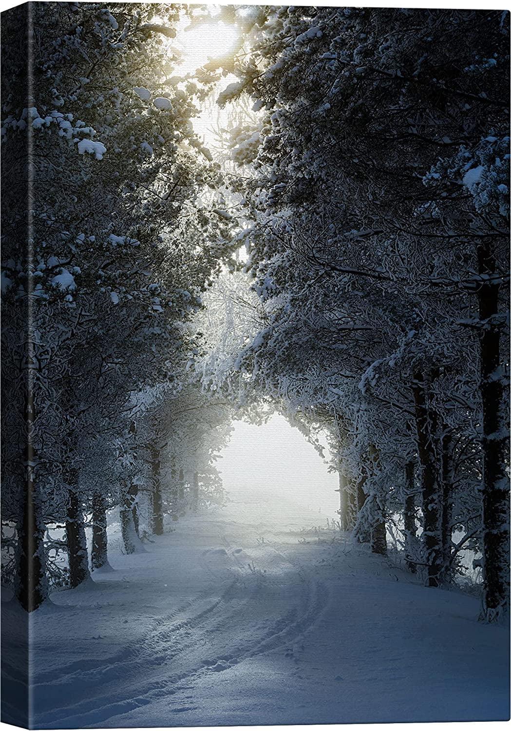 AatoeaX Canvas Wall Art Woodland Nursery Decor Winter Trees Cool ...