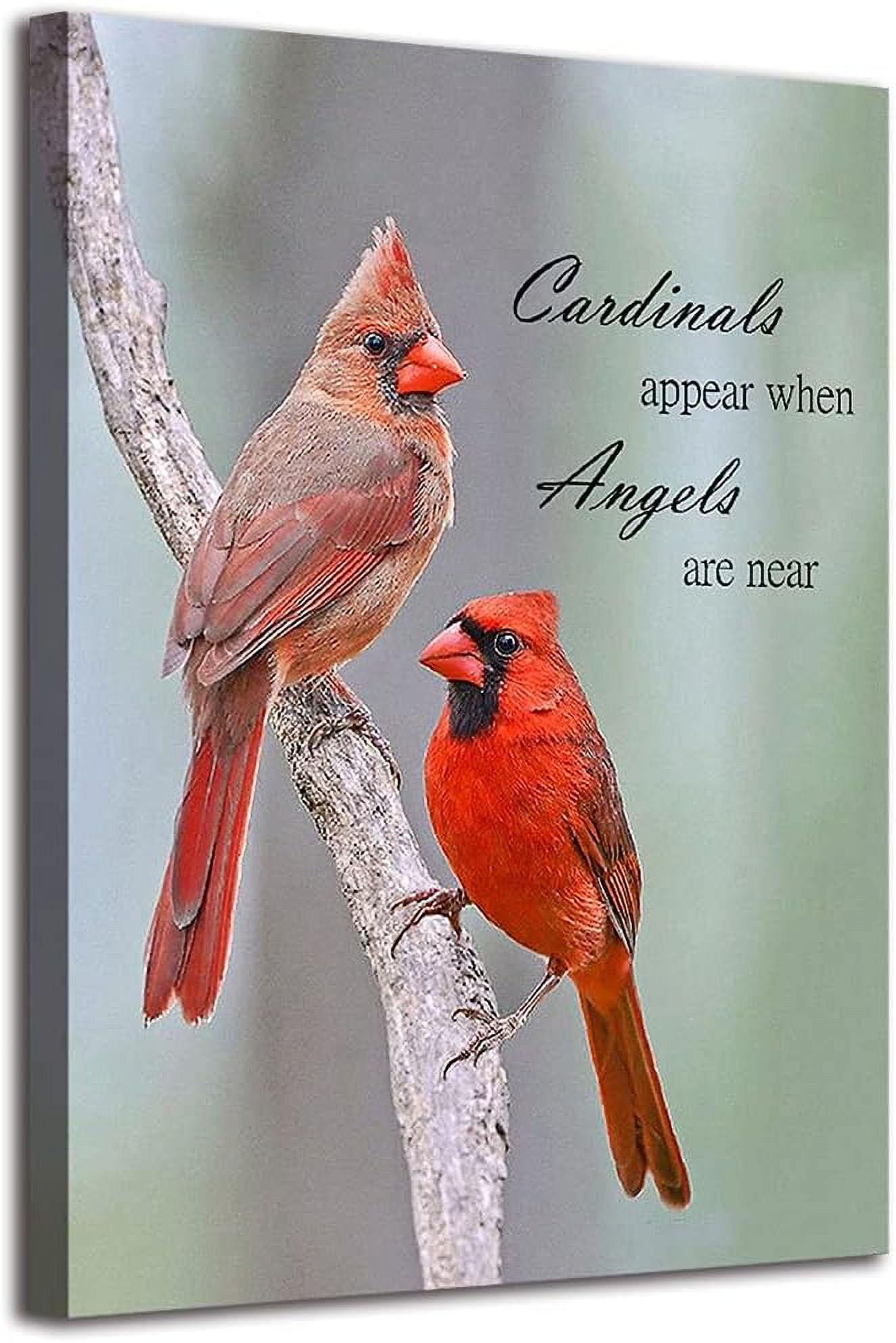 AatoeaX Cardinal Wall Art Canvas Prints Cardinals Picture Red Bird ...