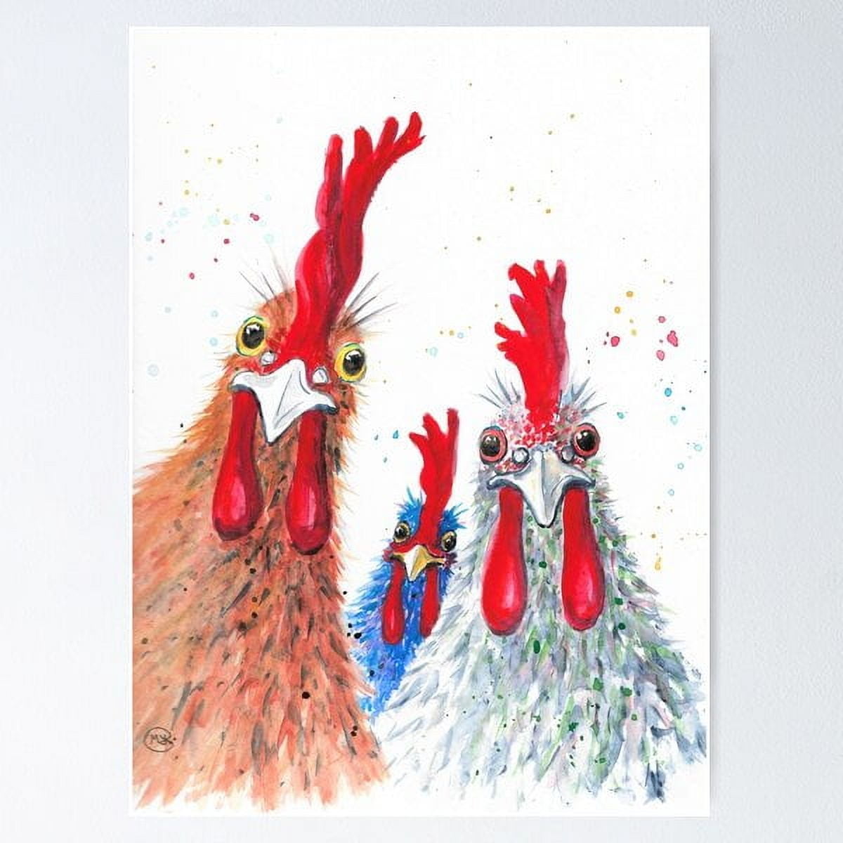 AatoeaX Chicken Ladies, Hen, Chicken, Rooster, Bird Poster Aesthetic ...