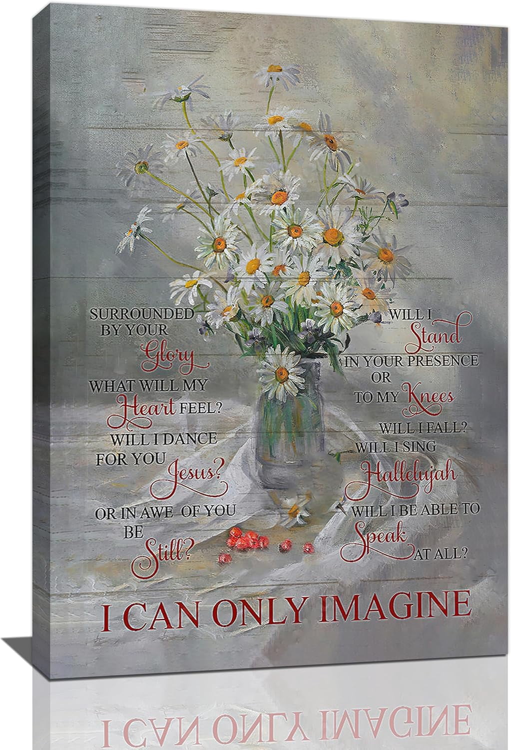 AatoeaX Christian Bathroom Flower Wall Art Farmhouse Daisy Wall Decor ...