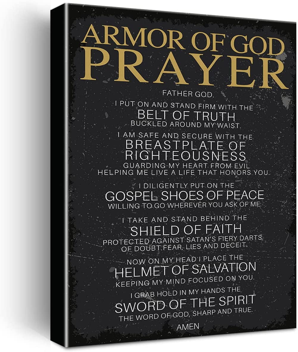 AatoeaX Christian Wall Art Religious Prayer Canvas Print with ...