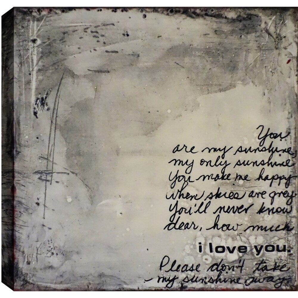 AatoeaX Christina Lovisa, You are my Sunshine, Abstract Canvas Print ...