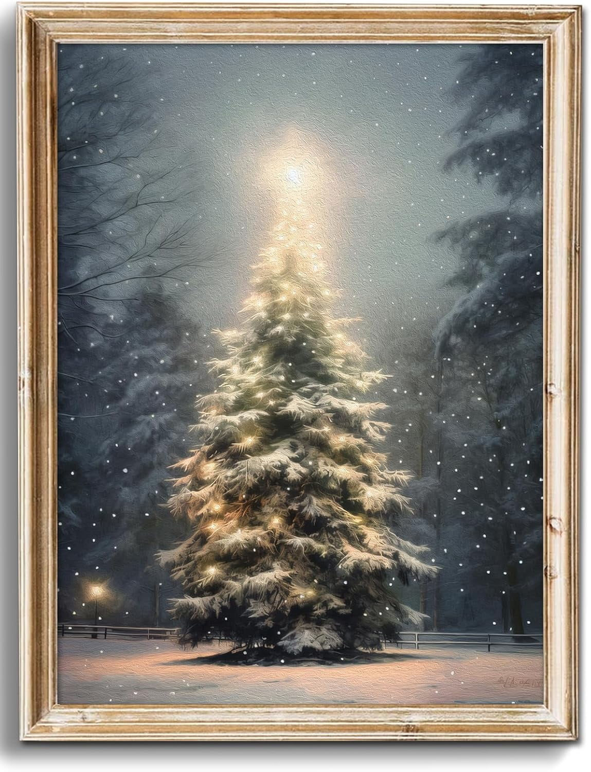 AatoeaX Christmas Wall Art Prints, Vintage Christmas Decor, Moody ...