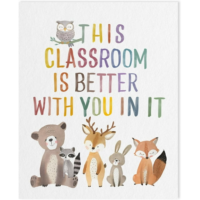 AatoeaX This Classroom is Better with You In It Wall Art: Positive ...