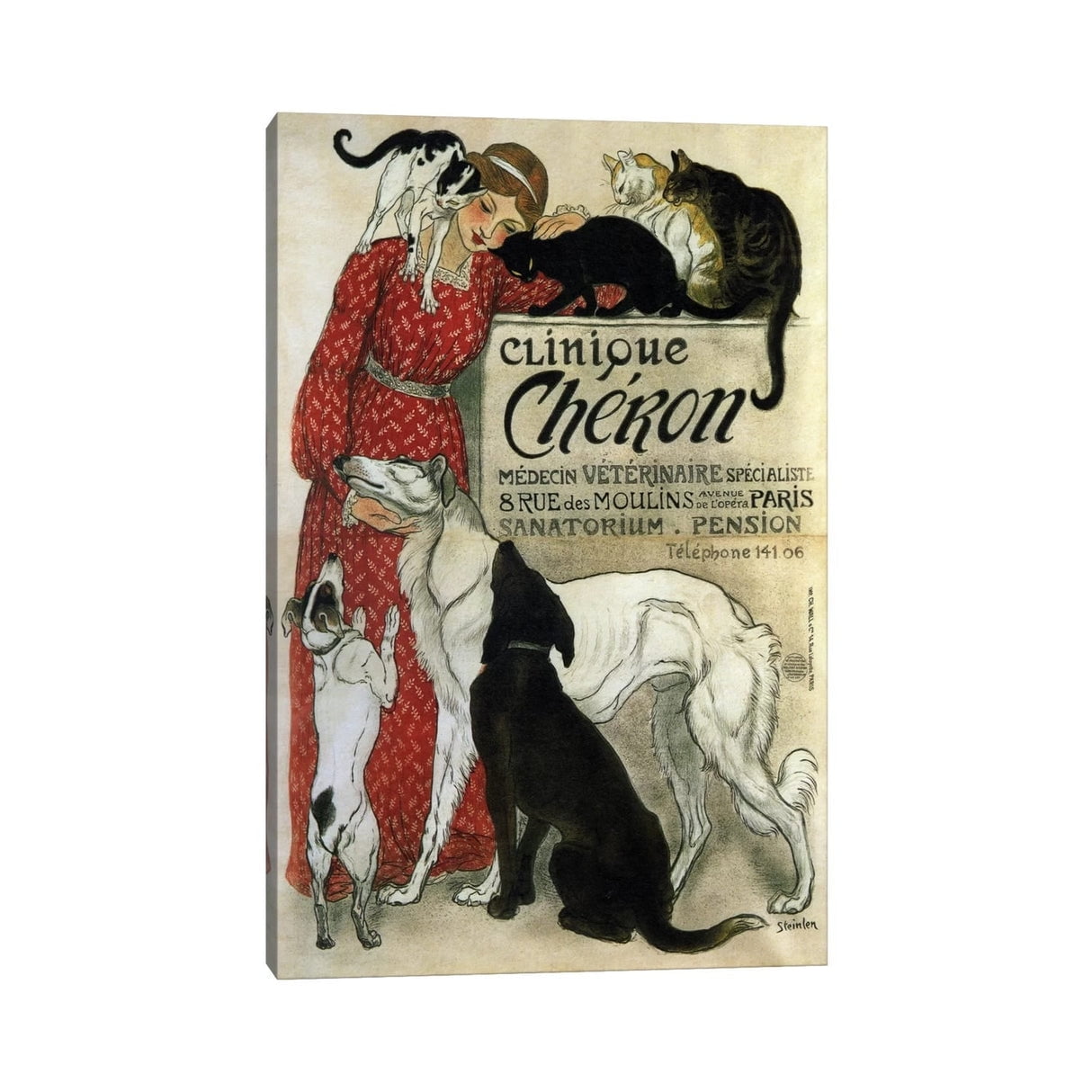 AatoeaX "Clinique Cheron Advertising Vintage Poster" Canvas Print ...