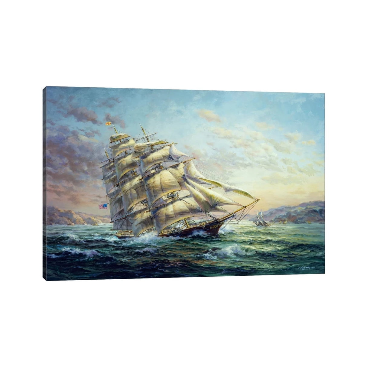 AatoeaX "Clipper Ship Surprise" Canvas Print Modern Wall Art Canvas ...