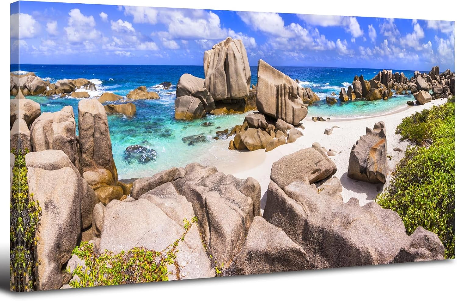 AatoeaX Coastal Beach Canvas Wall Art Nature Beach Pictures Wall Decor ...