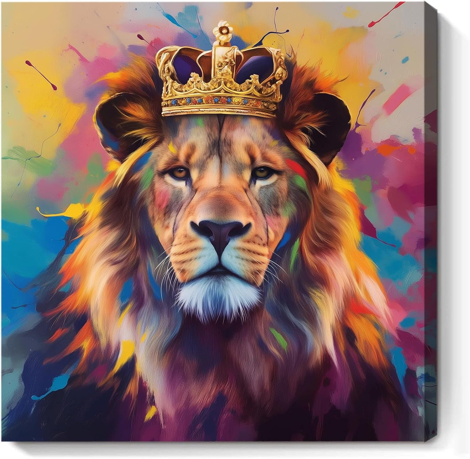 AatoeaX Cow Bathroom Wall Art Pink Cute Cow Painting Cute Cattle Sit ...