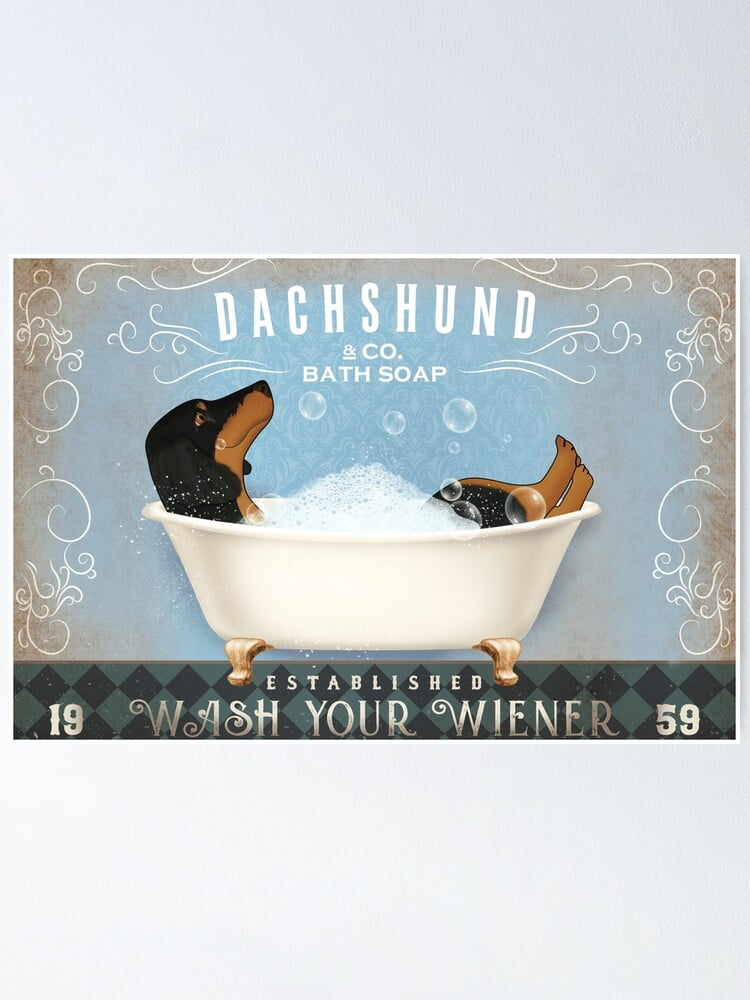 AatoeaX Dachshund Bath Soap Established Wash Your Wiener - Dachshund ...