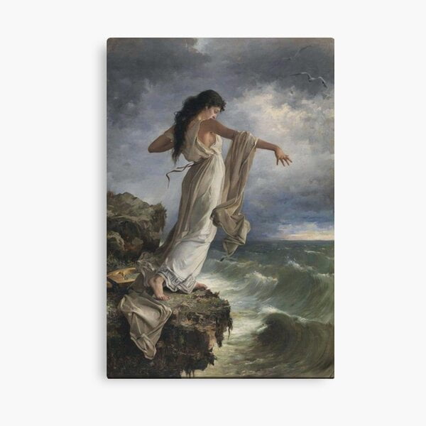 AatoeaX Death of Sappho by Miguel Carbonell Selva Canvas Print Modern Wall Art Canvas Poster ...