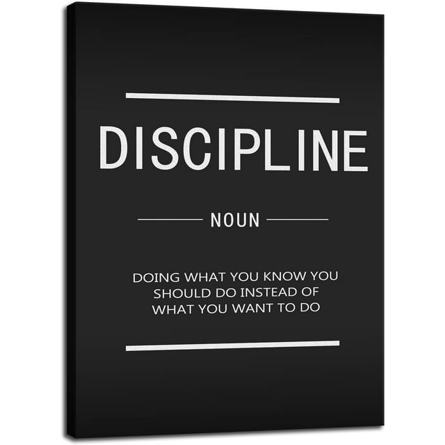 AatoeaX Discipline Inspirational Painting Poster Canvas Wall Art Print ...