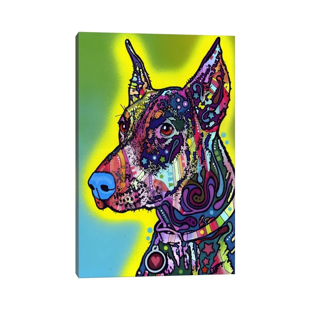 AatoeaX "Doberman" Canvas Print Modern Wall Art Canvas Poster ...