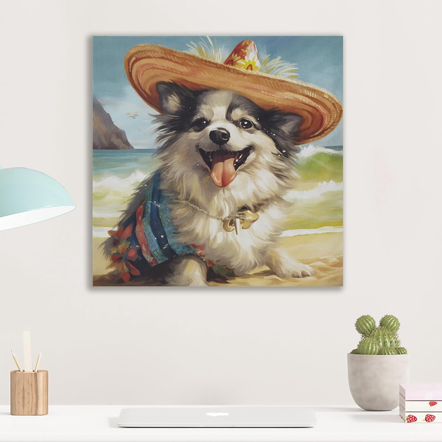 AatoeaX Dog Wall Art Cute Animal Decor for Kid's Bedroom, Home Office ...