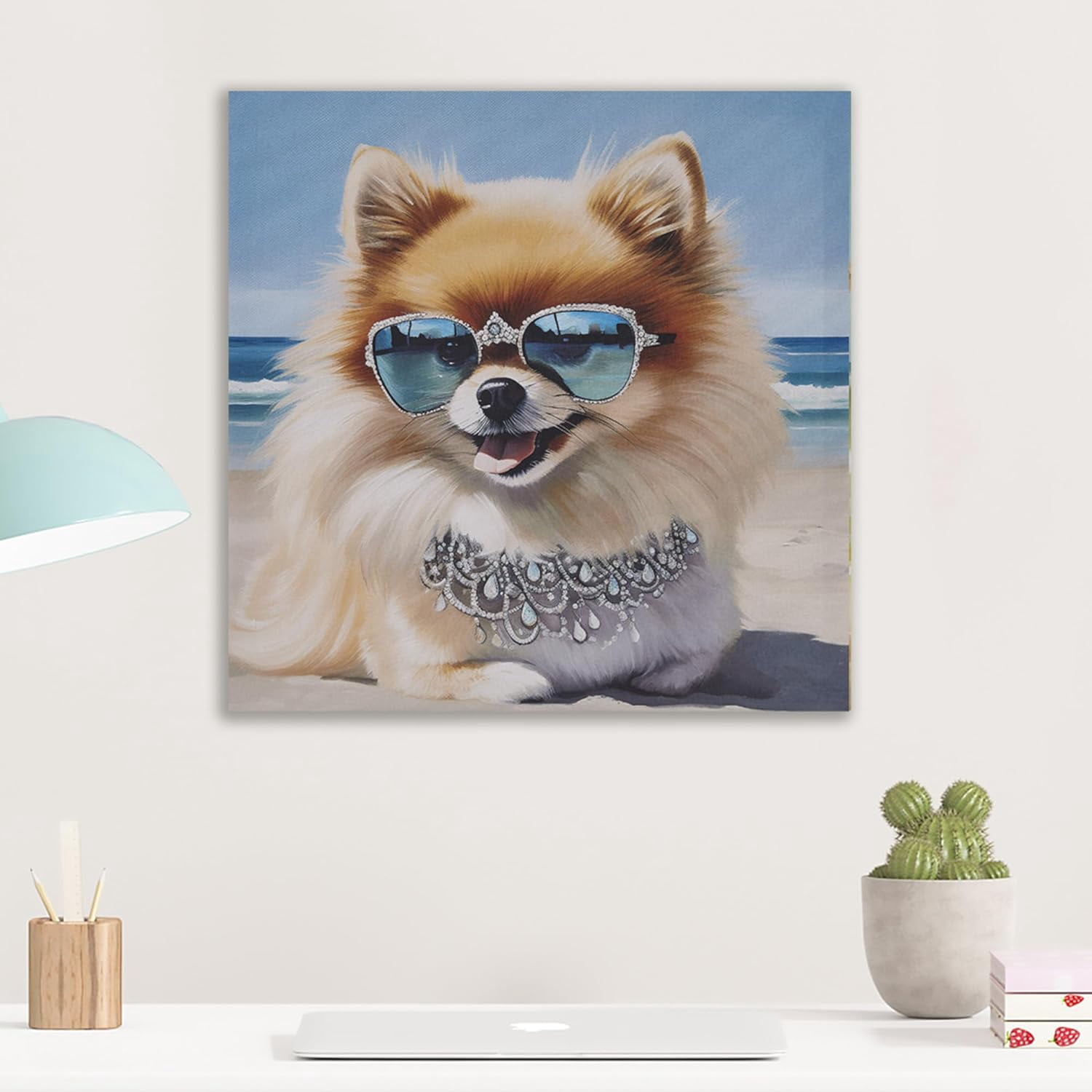 AatoeaX Dog Wall Art Cute Animal Decor for Kid's Bedroom, Home Office ...