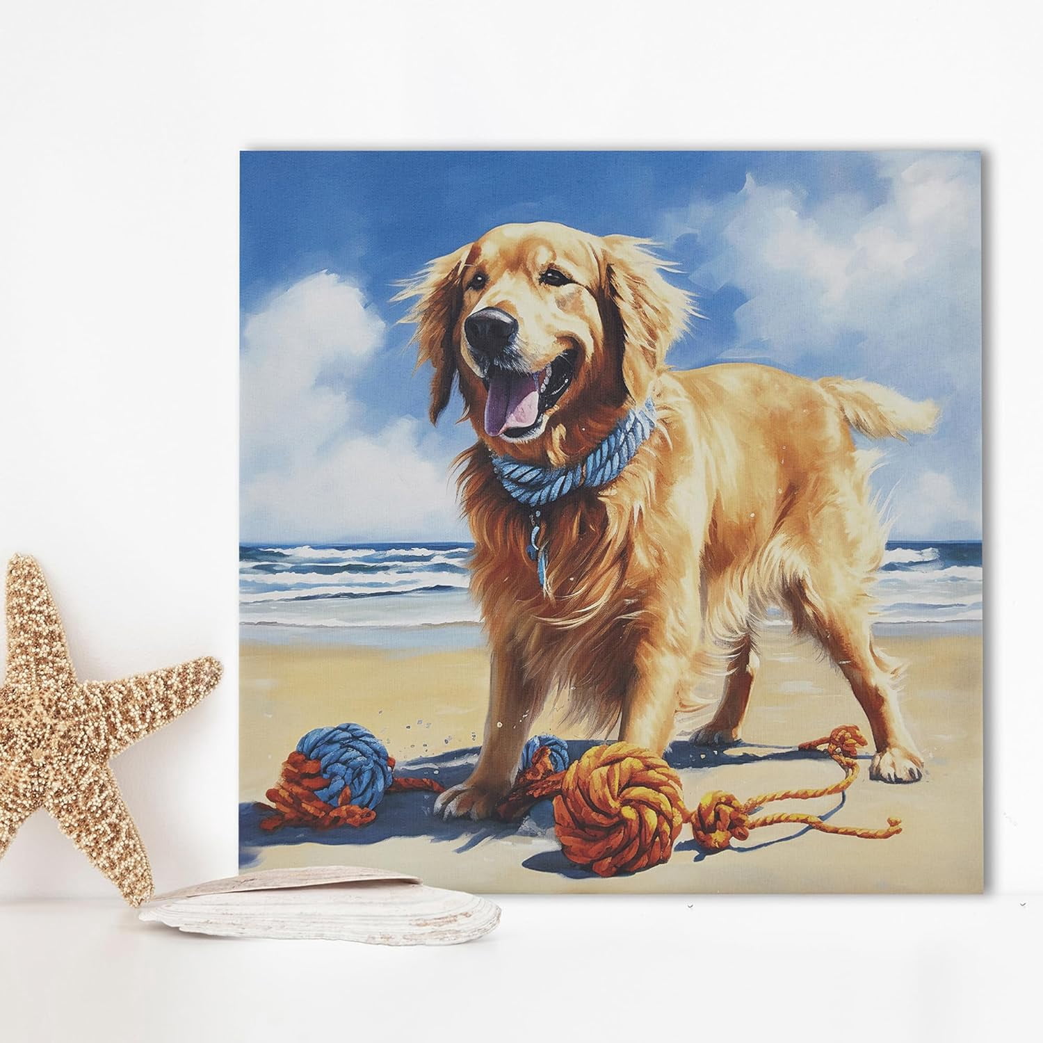 AatoeaX Dog Wall Art Cute Animal Decor for Kid's Bedroom, Home Office ...
