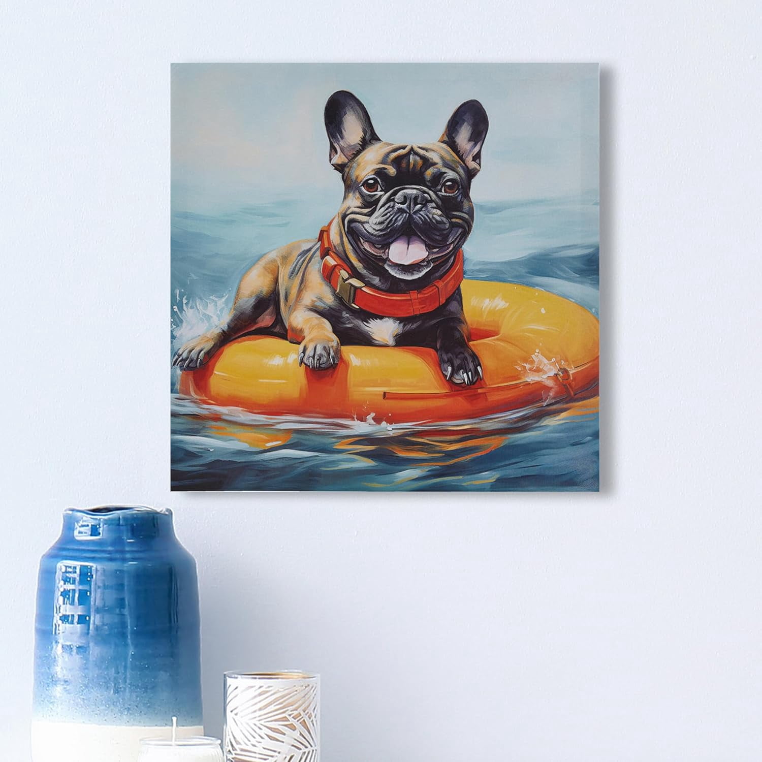 AatoeaX Dog Wall Art Cute Animal Decor for Kid's Bedroom, Home Office ...