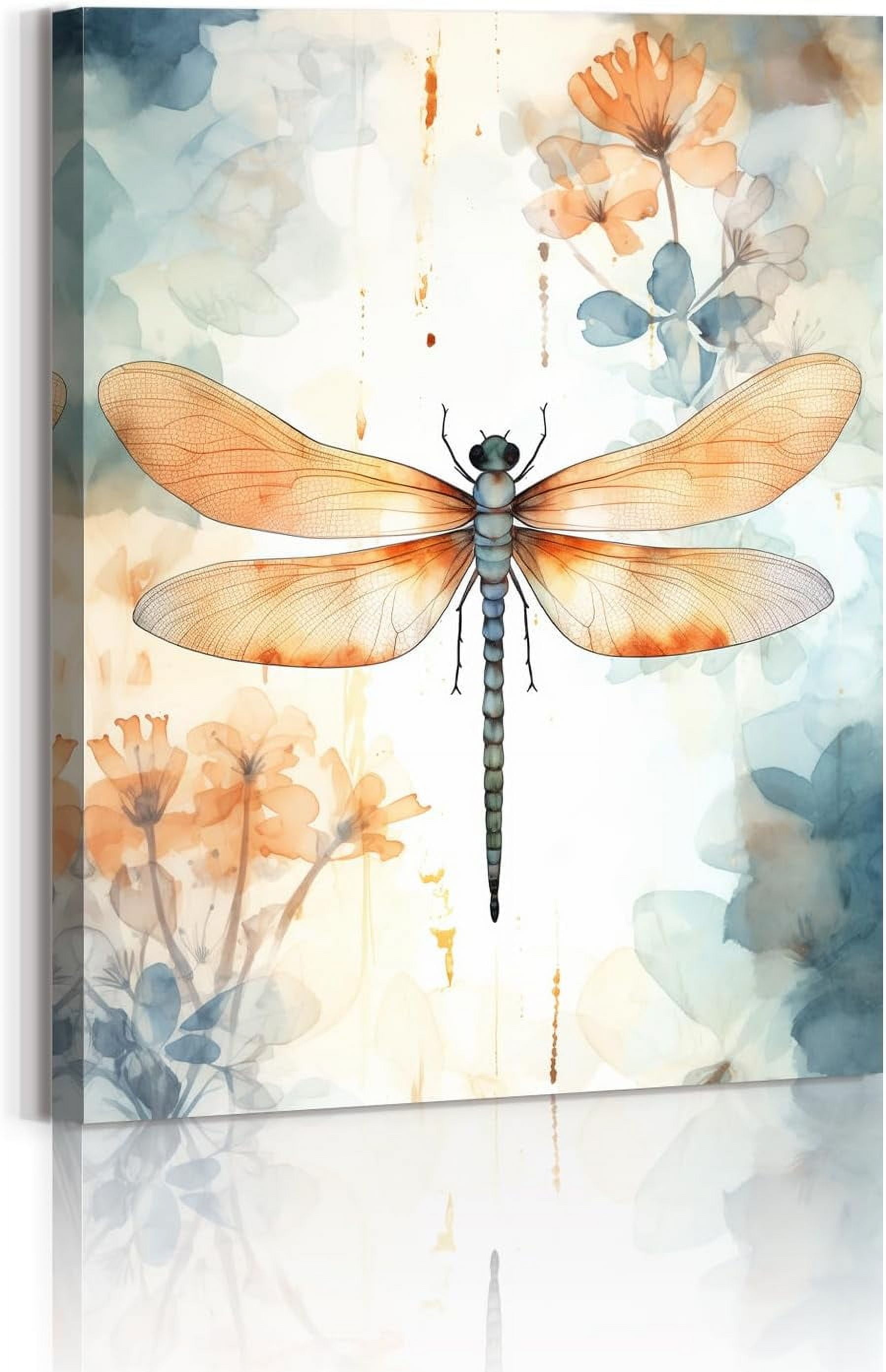 AatoeaX Dragonfly Canvas Wall Art Art Poster for House Living Room ...