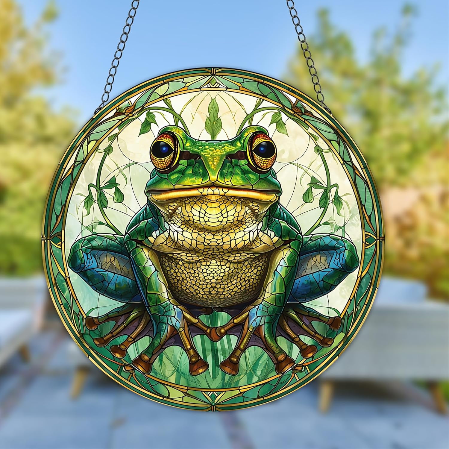 AatoeaX Elegant Frog Window Decor: Intricate Design, Transparent ...
