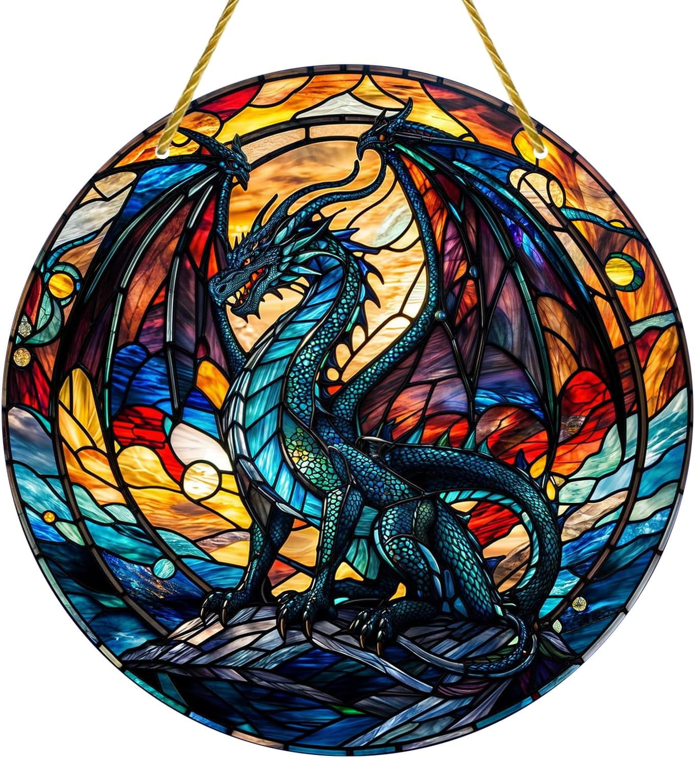 AatoeaX Epic Dragon Acrylic Hanging - Fantasy - themed, Majestic for Medieval Spaces, Game Room ...