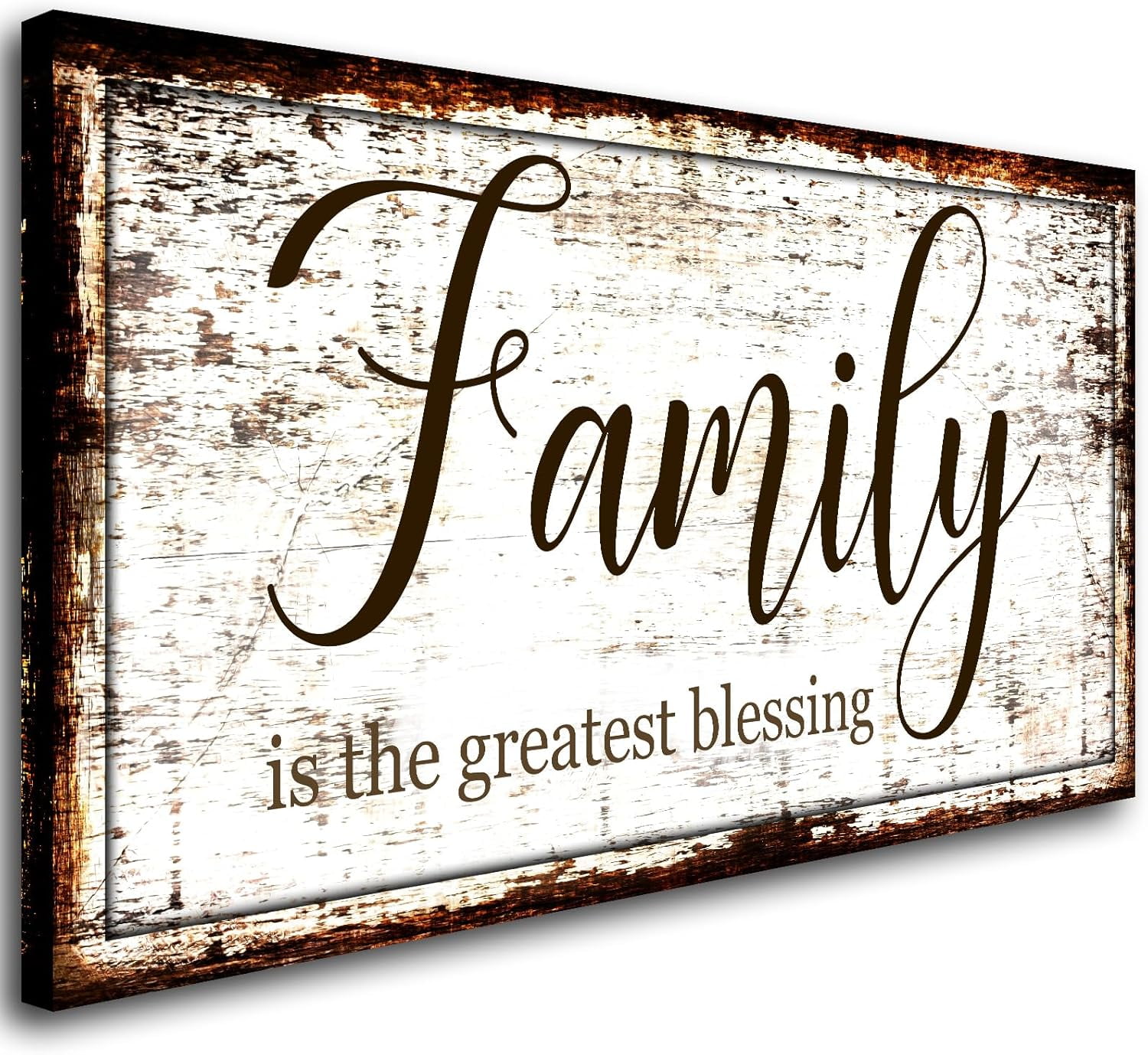 AatoeaX Family Quotes Wall Art for Living Room-Family is The Greatest ...