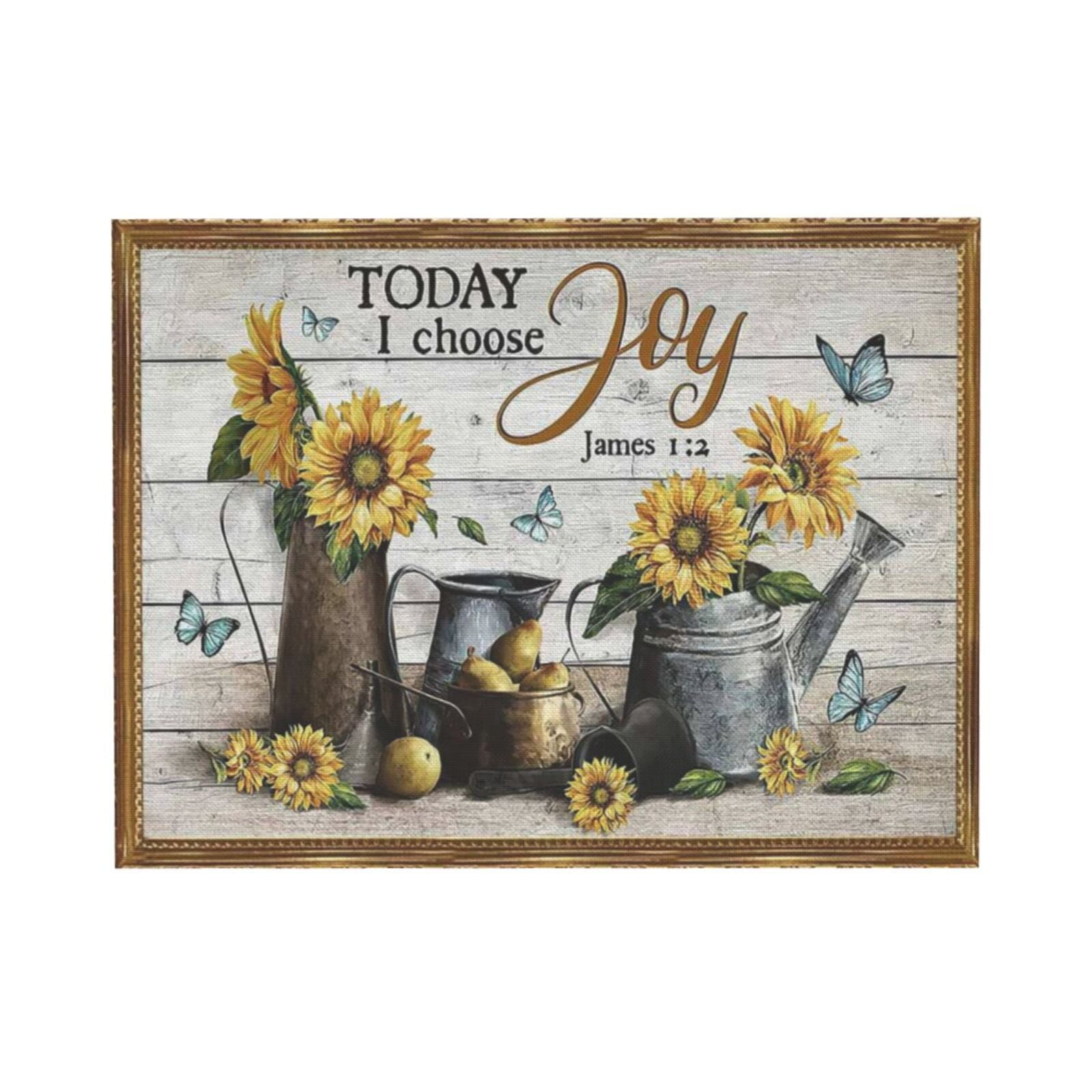 AatoeaX Farmhouse Sunflower Wall Art Country Sunflower Pictures Wall ...