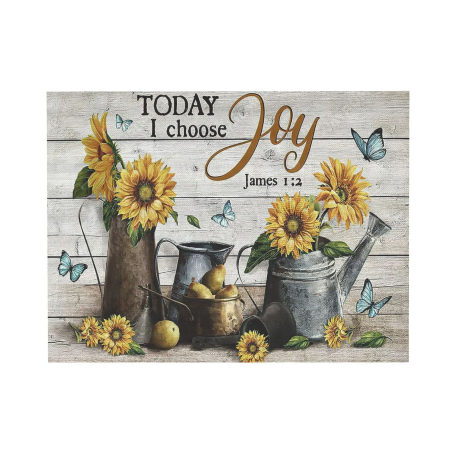 AatoeaX Farmhouse Sunflower Wall Art Country Sunflower Pictures Wall ...