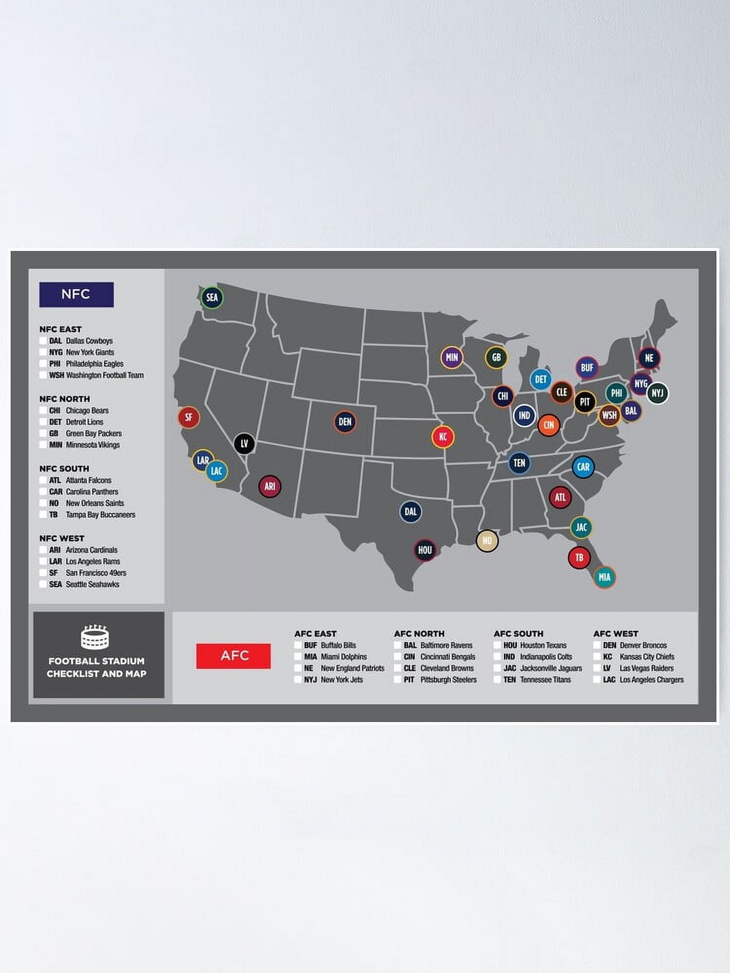 AatoeaX Football Stadium Map Poster Modern Wall Art Canvas Poster ...
