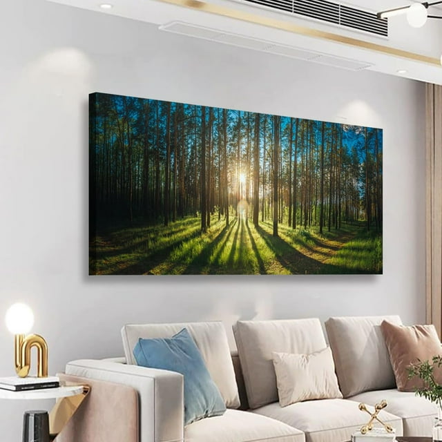 AatoeaX Forest Wall Art for Living Room Bedroom Office Nature Landscape ...