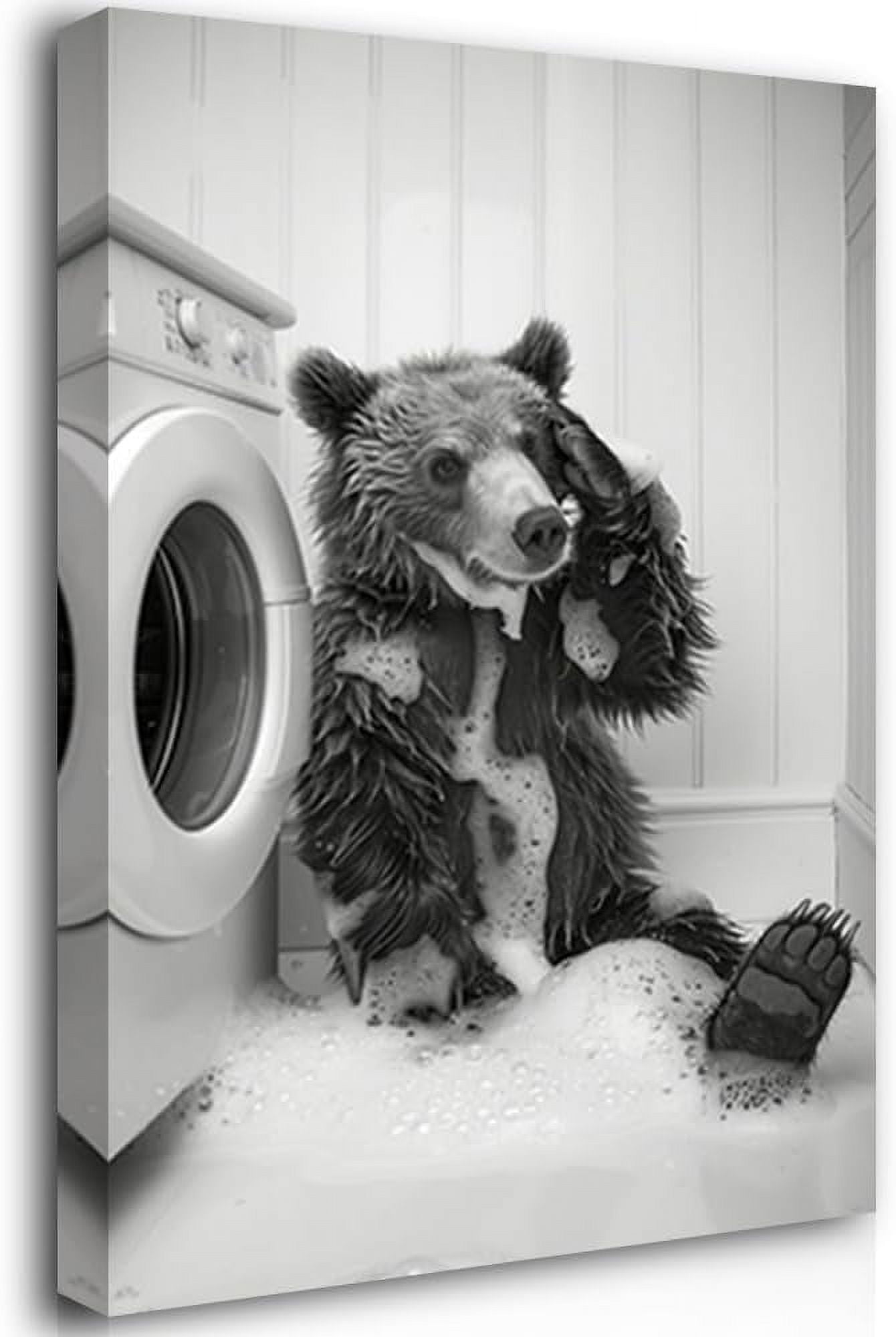 AatoeaX Funny Bathroom Print Laundry Room Wall Art Funny Laundry Room ...