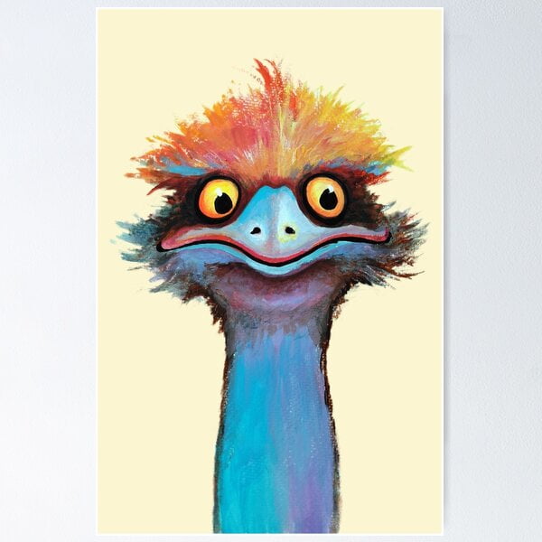 AatoeaX Funny Emu Poster Aesthetic Home Decor – Perfect for Gallery ...