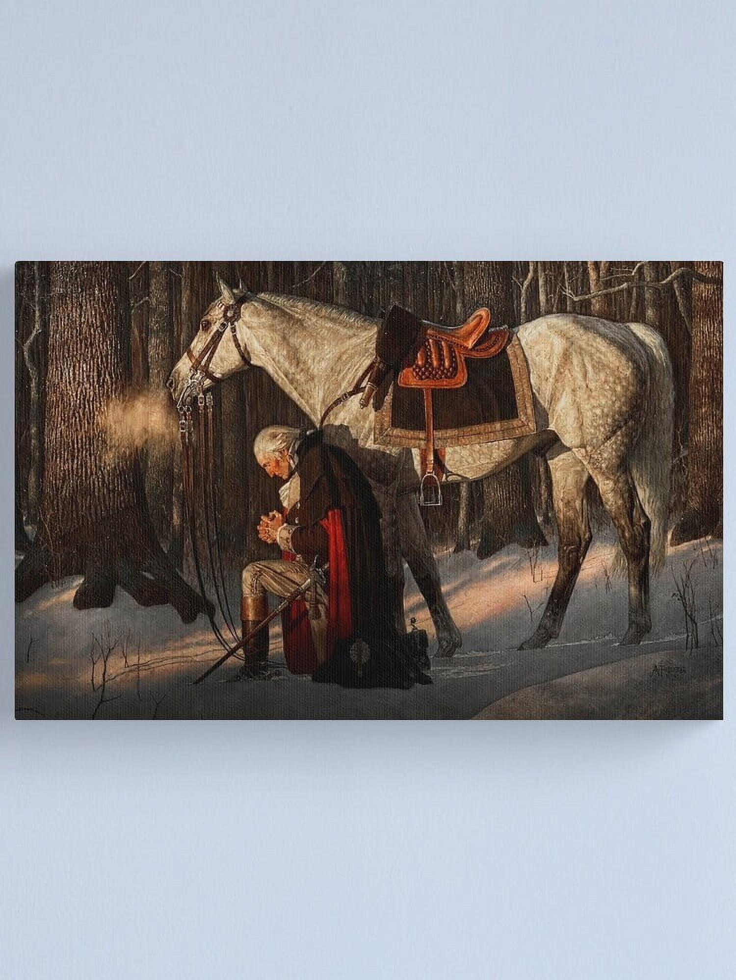 AatoeaX George Washington A Prayer at Valley Forge Canvas Print ...