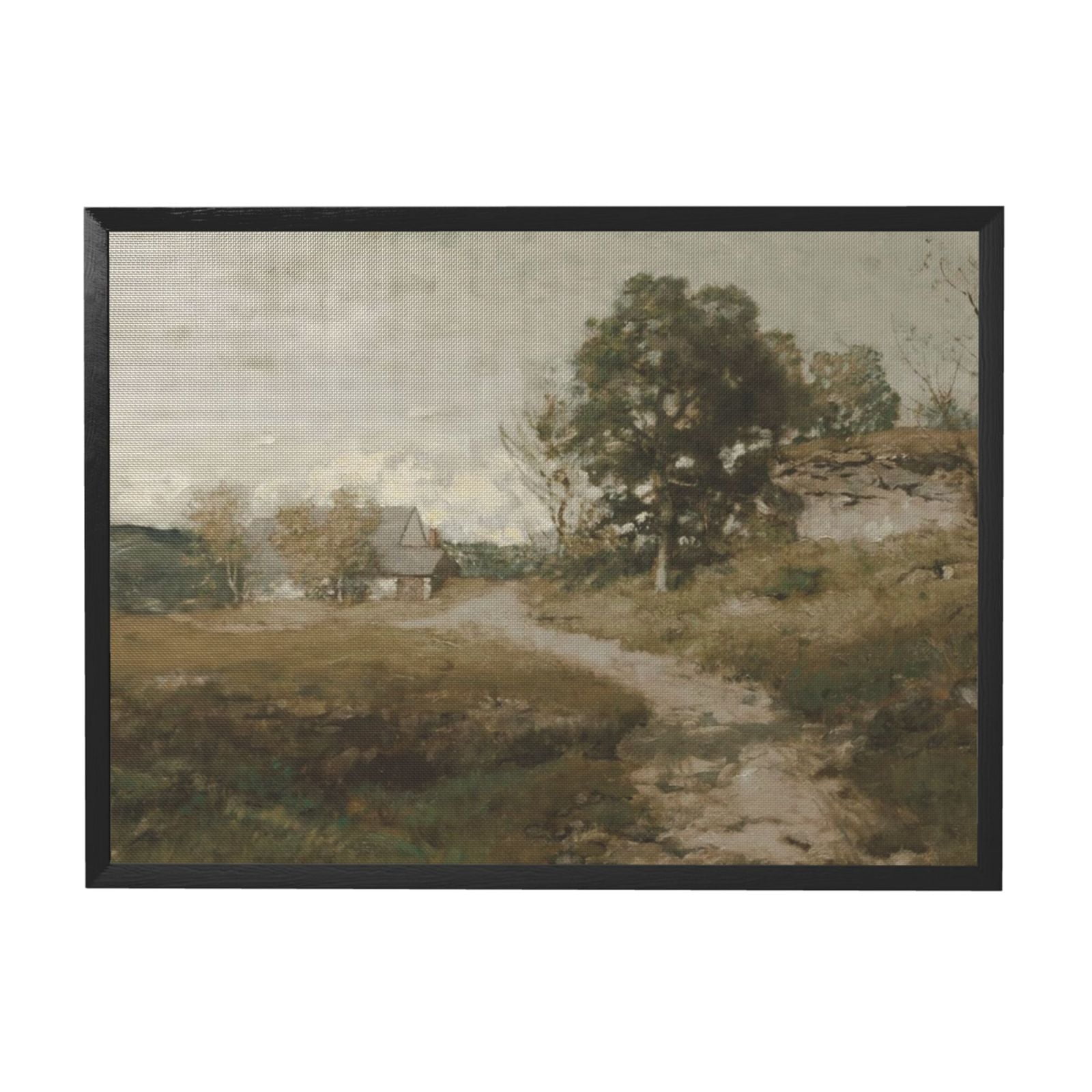 AatoeaX Golden Vintage Canvas Wall Art Arkville Landscape Rustic ...
