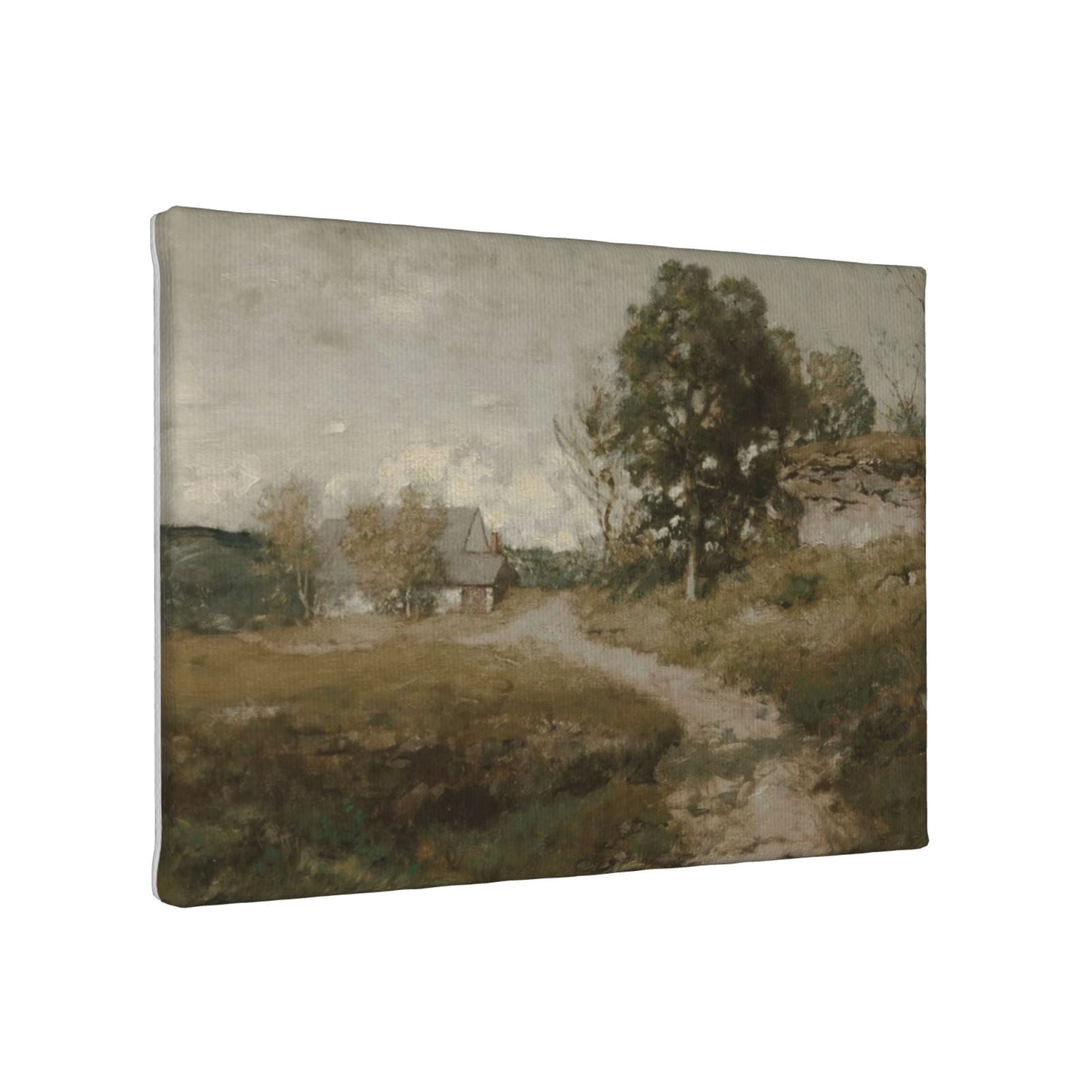 AatoeaX Golden Vintage Canvas Wall Art Arkville Landscape Rustic ...