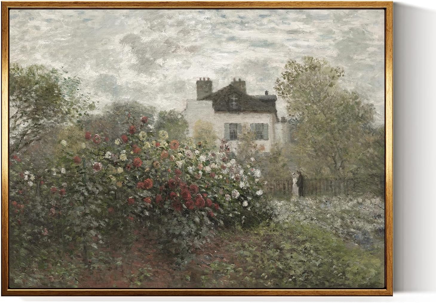 AatoeaX Golden Vintage Canvas Wall Art The Artist's Garden in ...