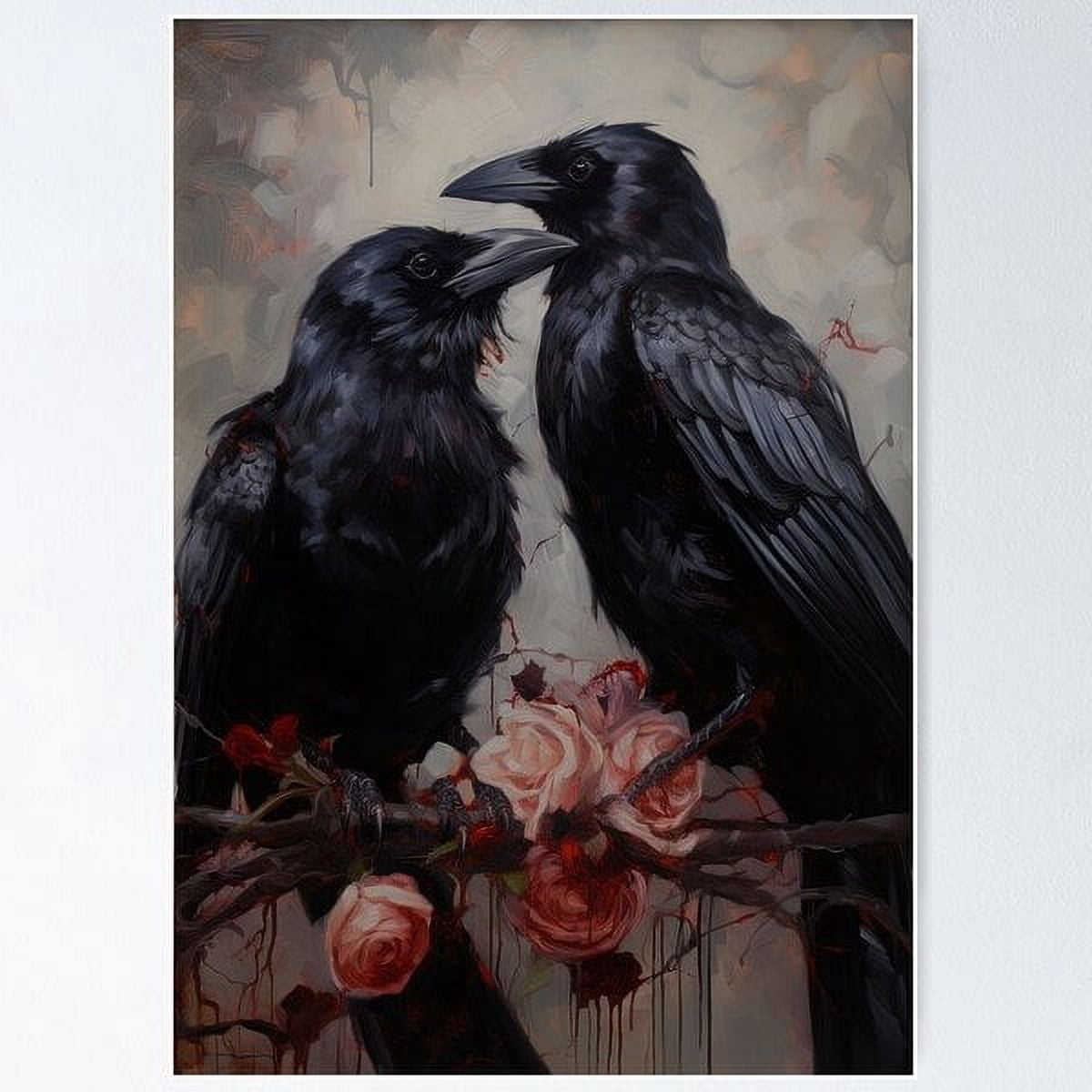 AatoeaX Gothic Romantic Raven Couple Poster Aesthetic Home Decor ...