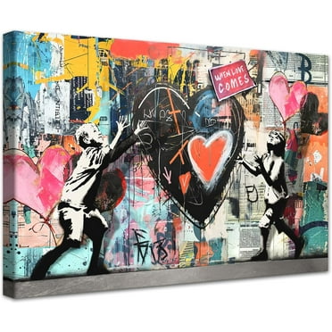 DOPAPRINT Graffiti Black Cat Poster, Urban Street Art Print, Crown Cat ...