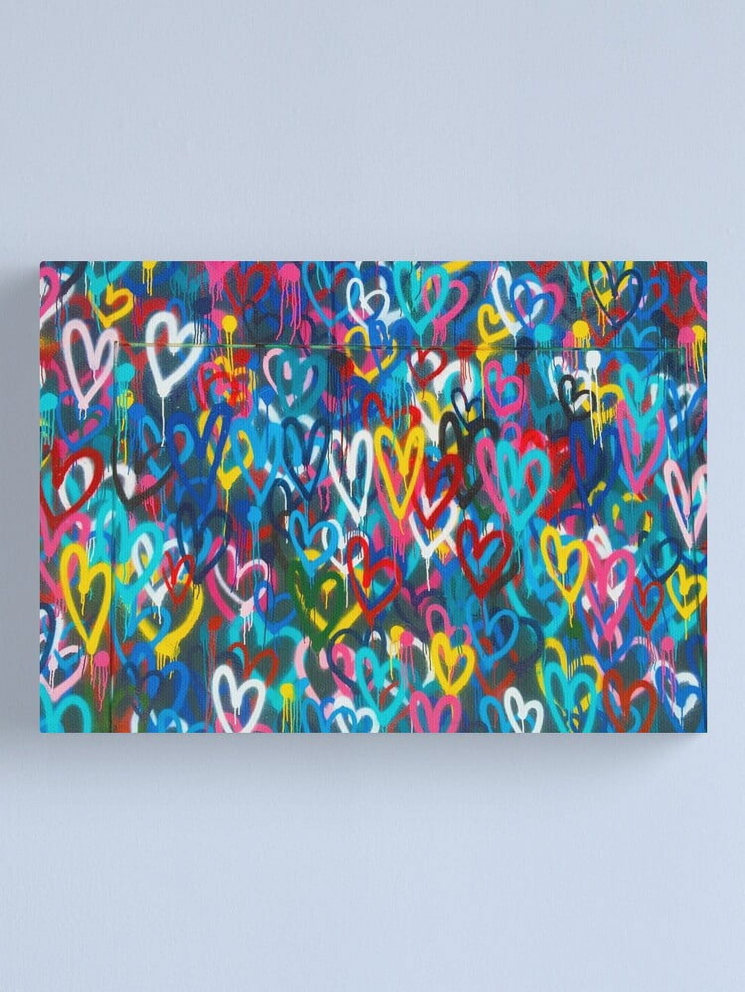 AatoeaX Graffiti Urban colorful graffiti city wall chaotic hearts ...