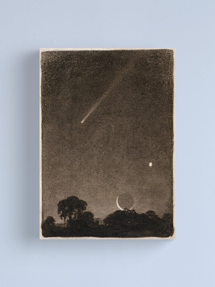 AatoeaX Halley's Comet, historical artwork (C008/6103) Canvas Print ...