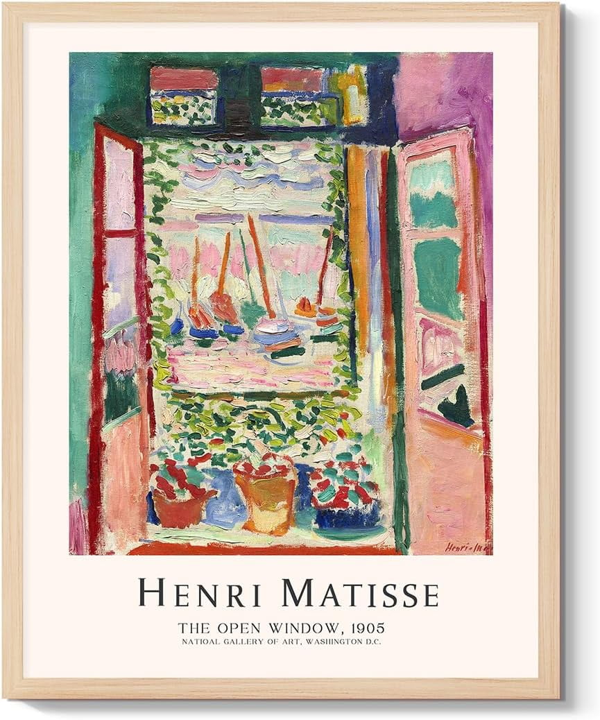 AatoeaX Henri Matisse Canvas Art Prints Poster Matisse Open Window ...