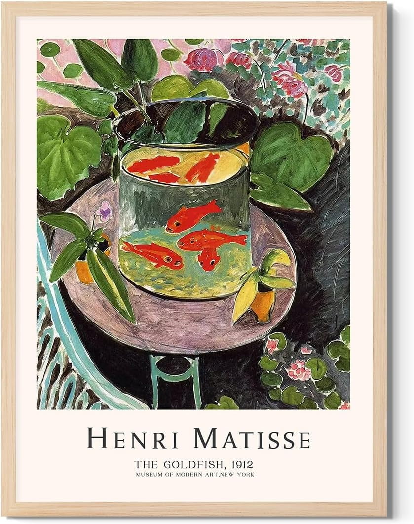 AatoeaX Henri Matisse Wall Art Matisse Goldfish Poster Abstract Flower ...