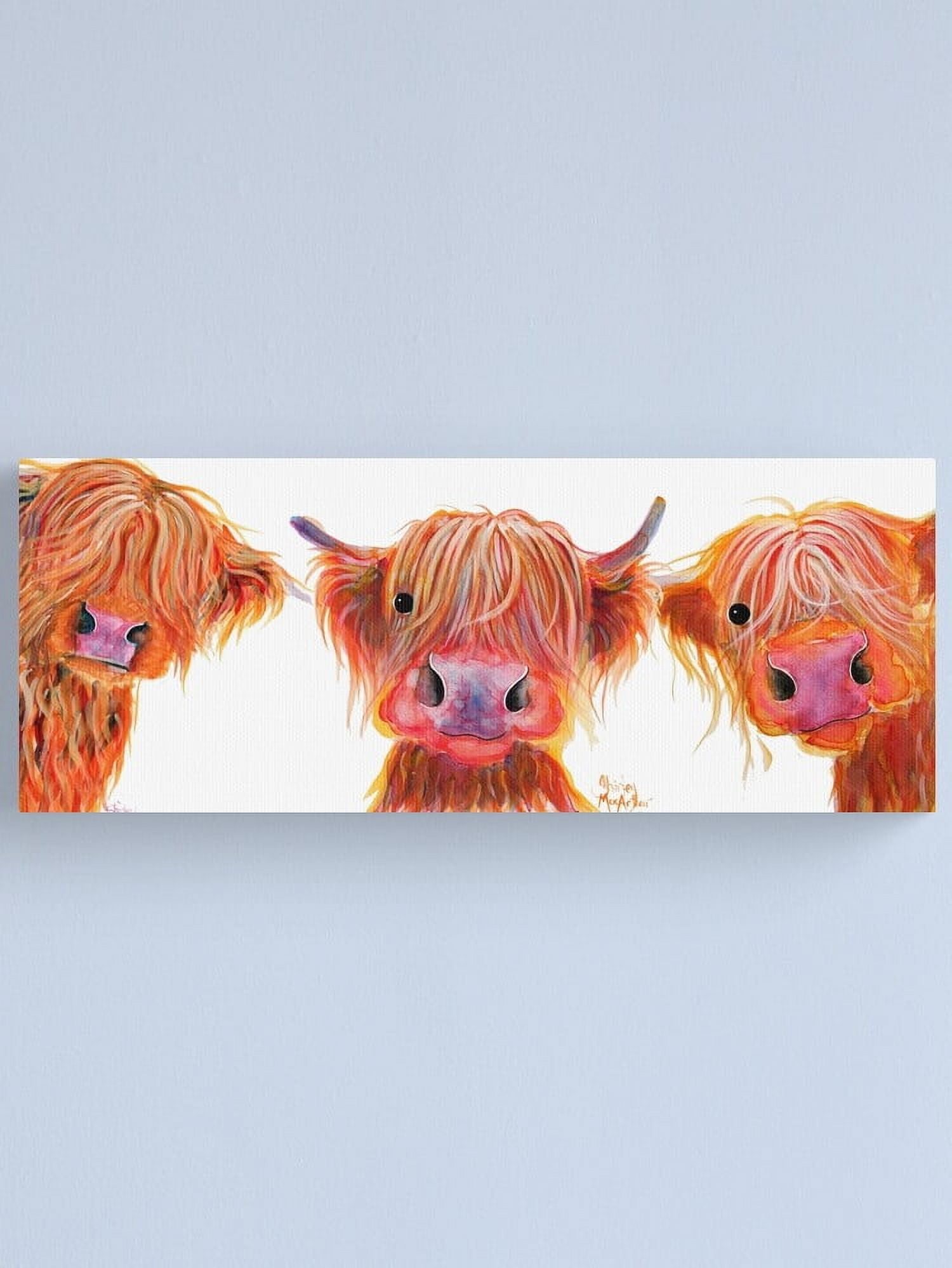 AatoeaX HiGHLaND CoW PRiNT SCoTTiSH ' THe ORaNGeS ' BY SHiRLeY ...