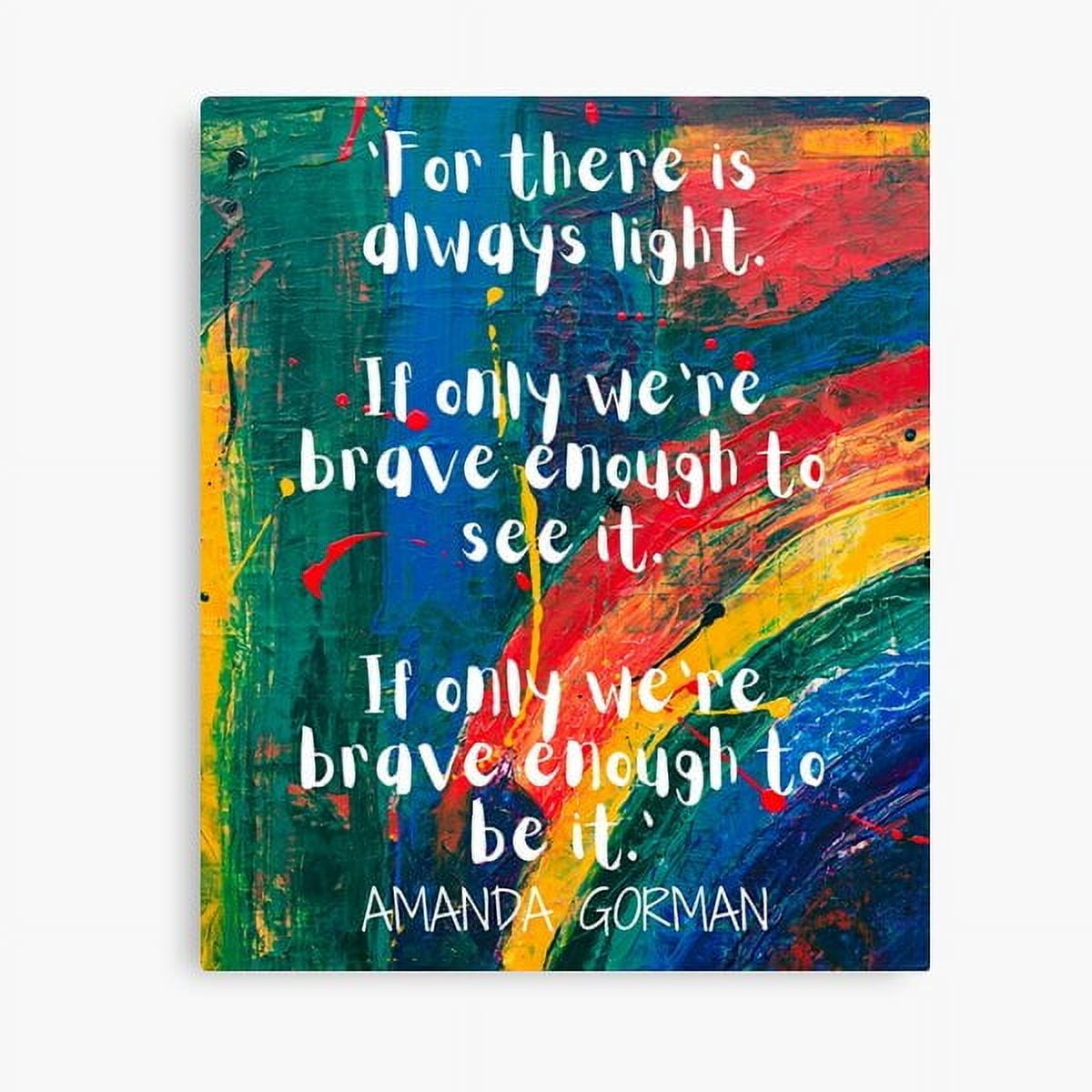 AatoeaX The Hill We Climb - Inspirational Quote - Amanda Gorman - Poet ...